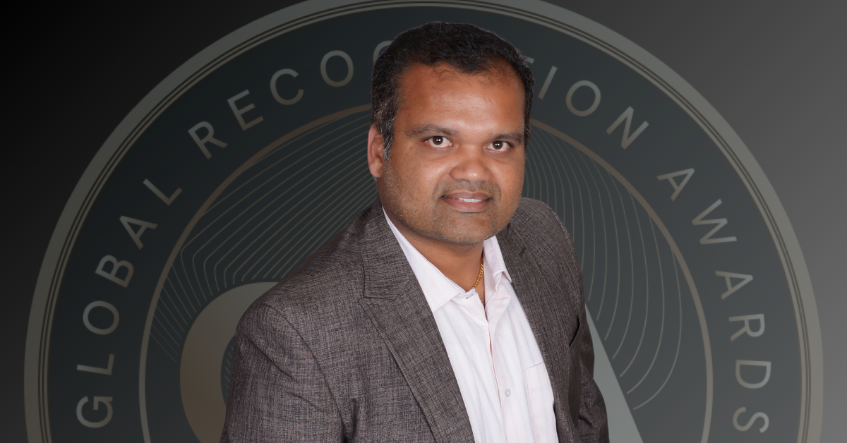 Jinesh Kumar Chinnathambi Wins 2024 Global Recognition Award™ • Global ...